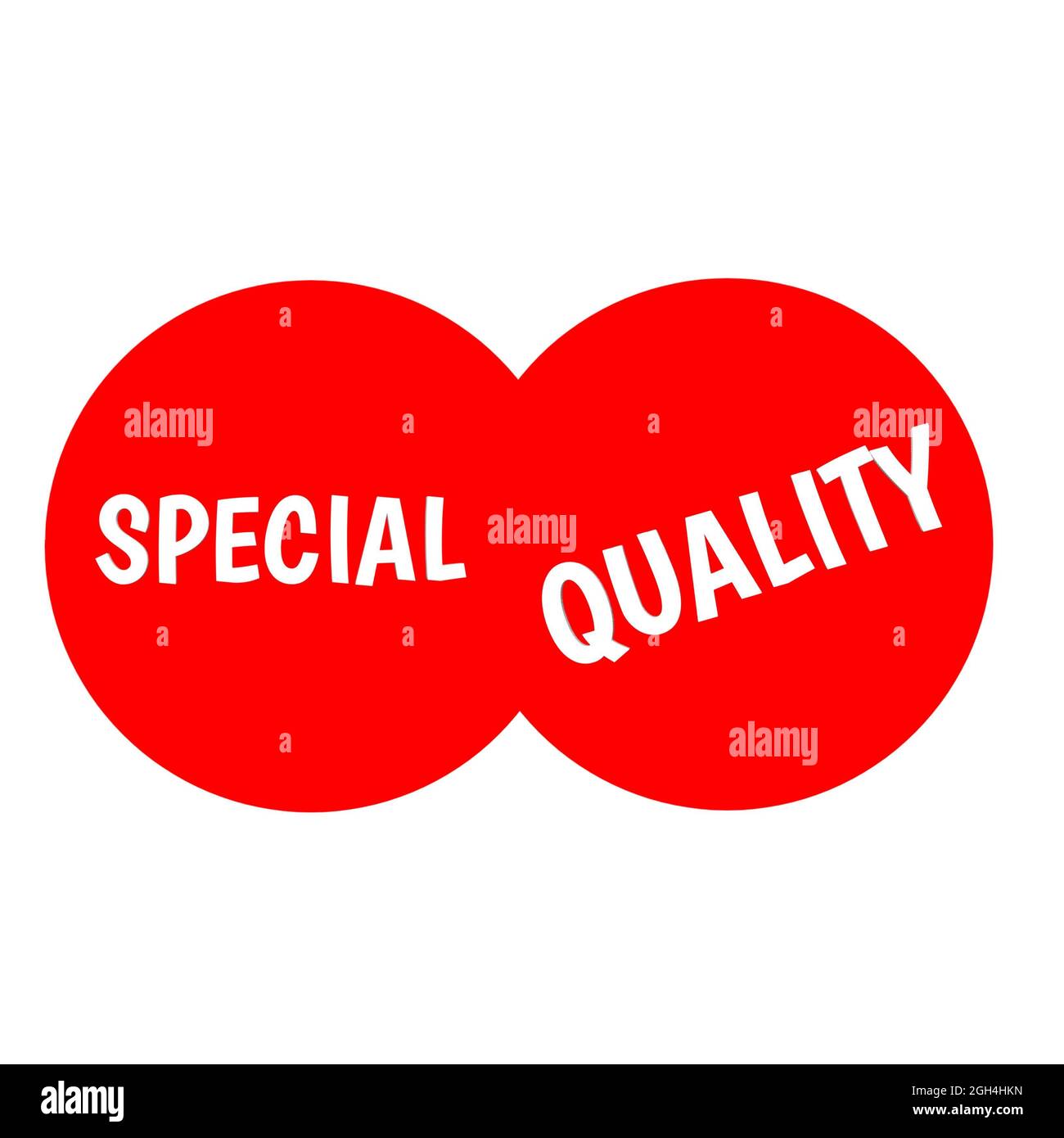 Special quality web icon 3d. An isolated label, sticker graphic in red ...
