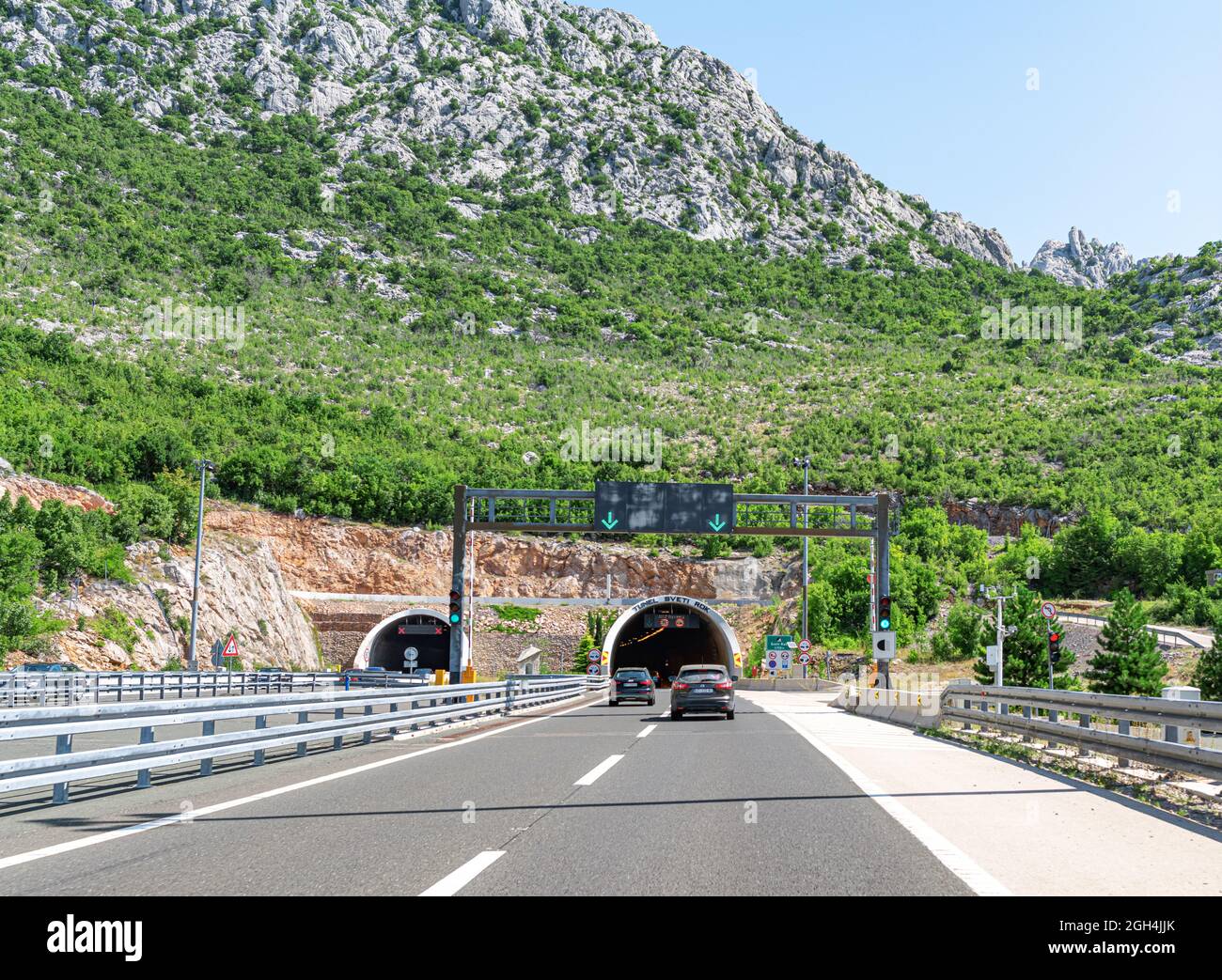 Tunnel on the express road in Rijeka, Croatia Stock Photo - Alamy