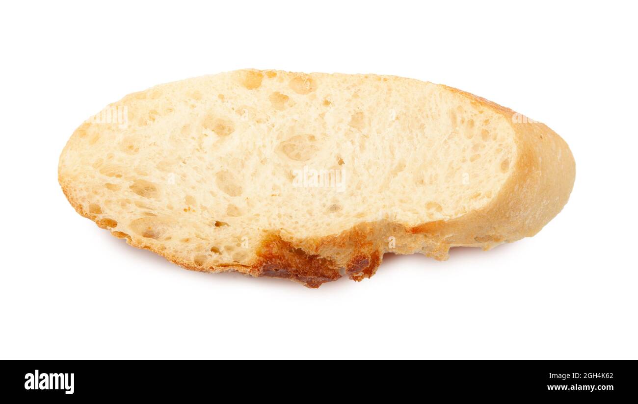 Slice of bread isolated on white background Stock Photo - Alamy