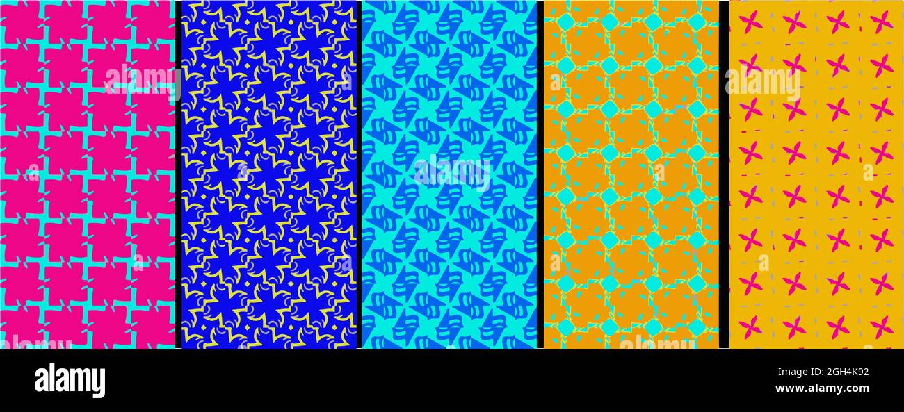 Set of bright colorful backgrounds with modern minimal labels. Cute ...