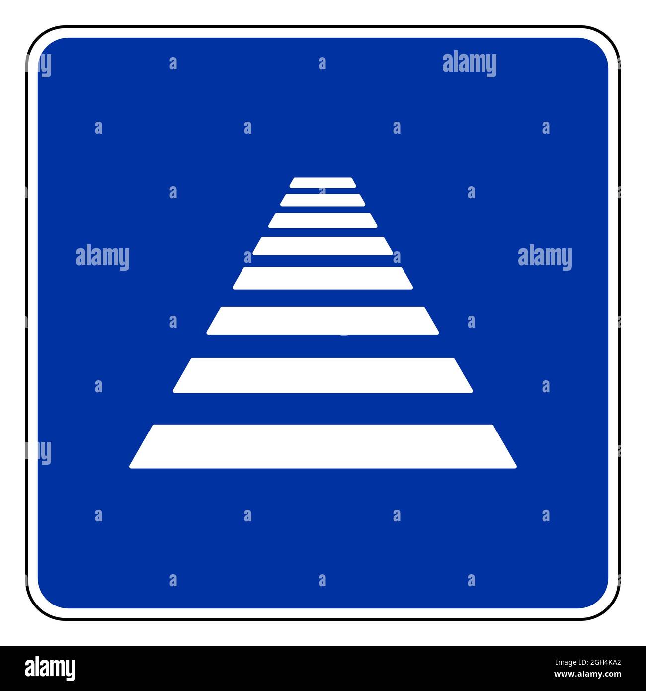 Cross walk and road sign Stock Photo - Alamy