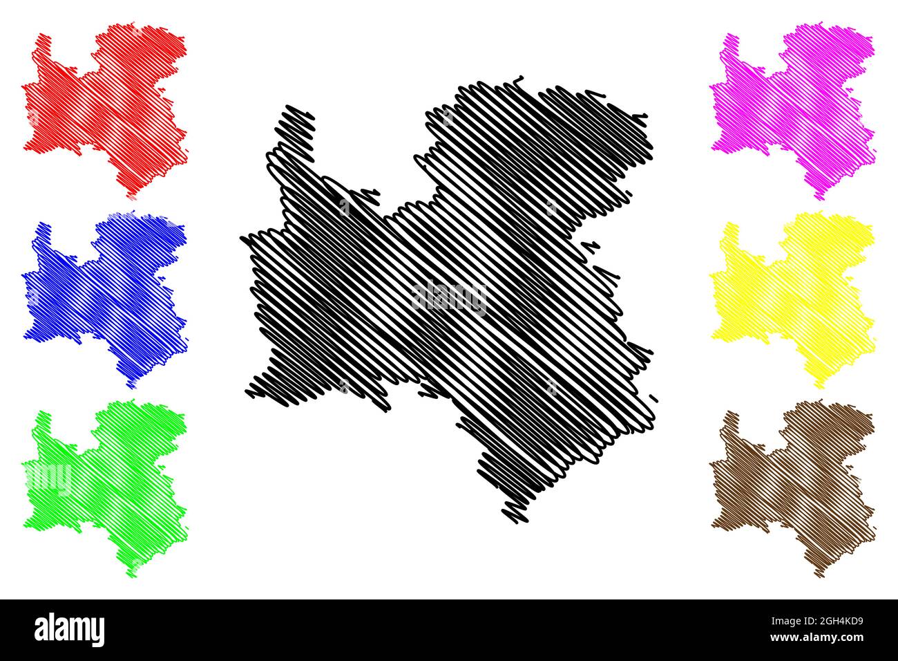 Rottweil district (Federal Republic of Germany, rural district, Baden ...