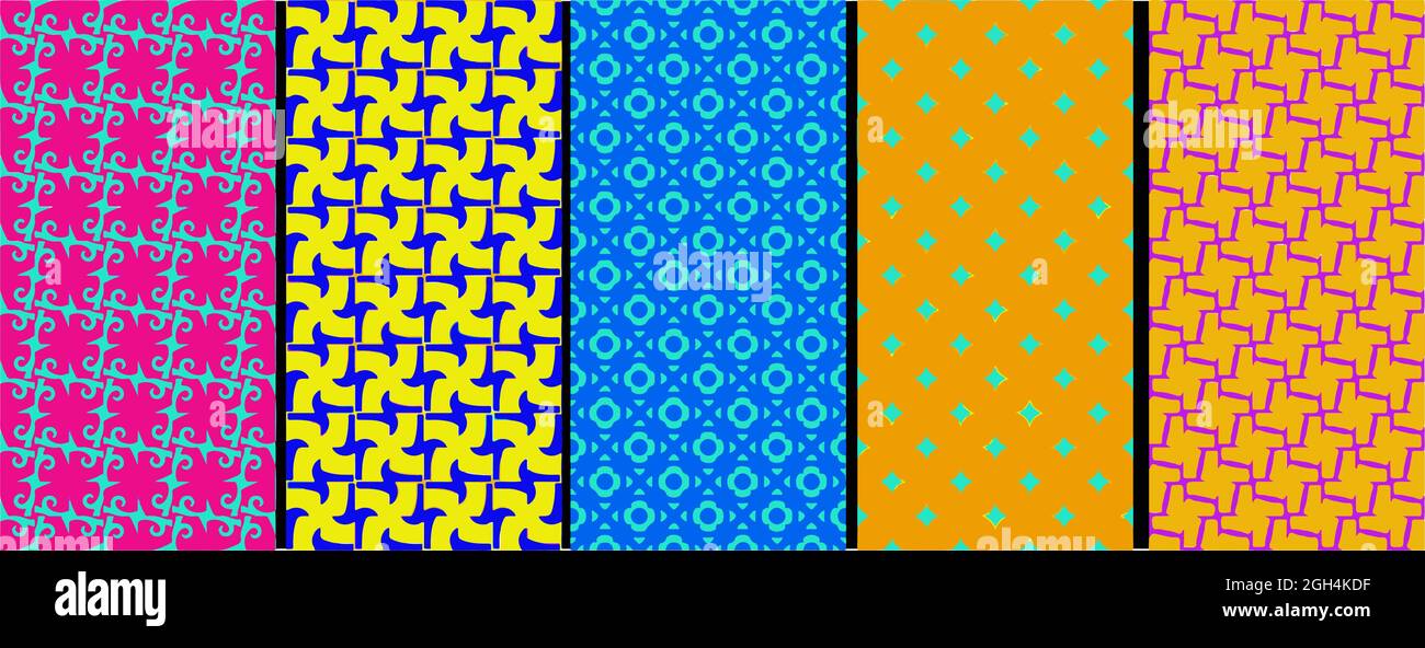 Set of bright colorful backgrounds with modern minimal labels. Cute ...