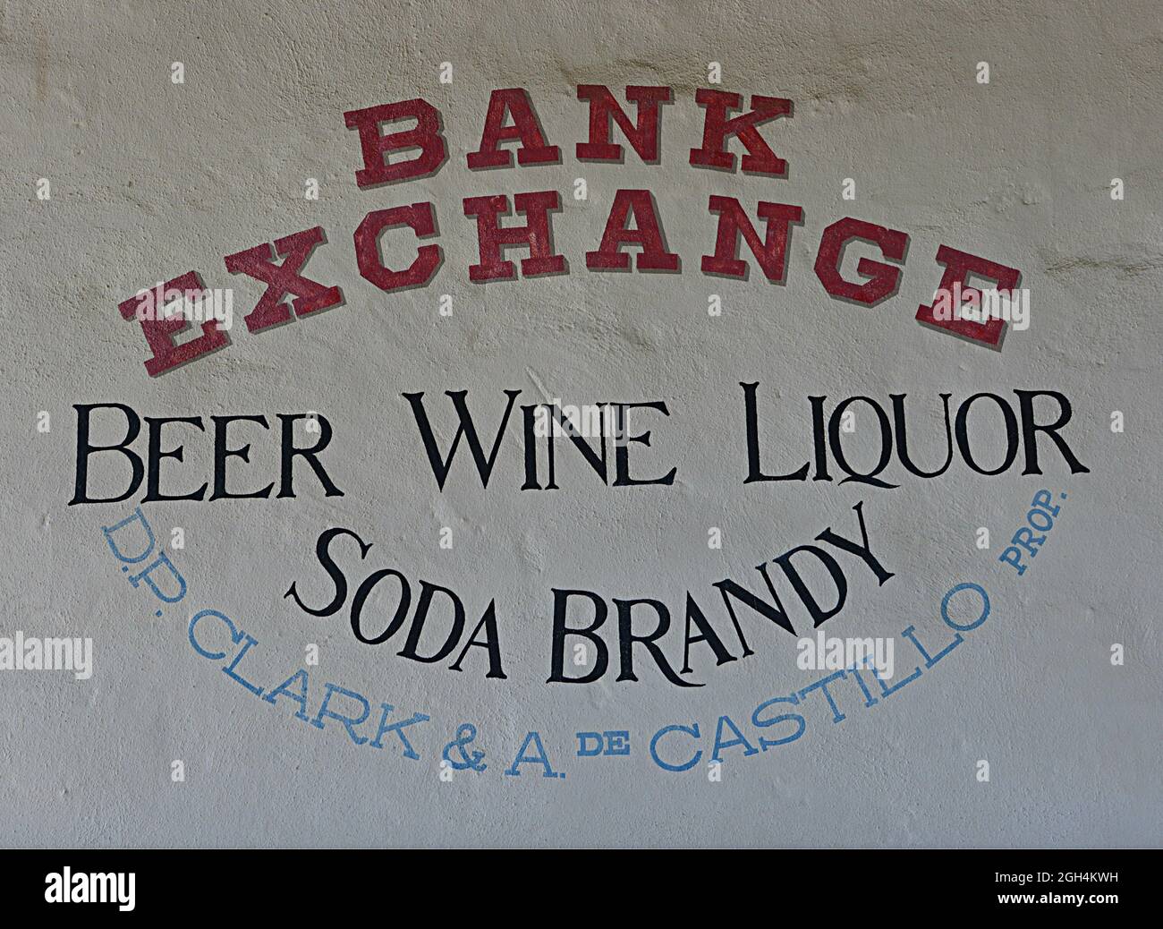 Hand painted vintage antique like sign at the Old Town a Colonial ...