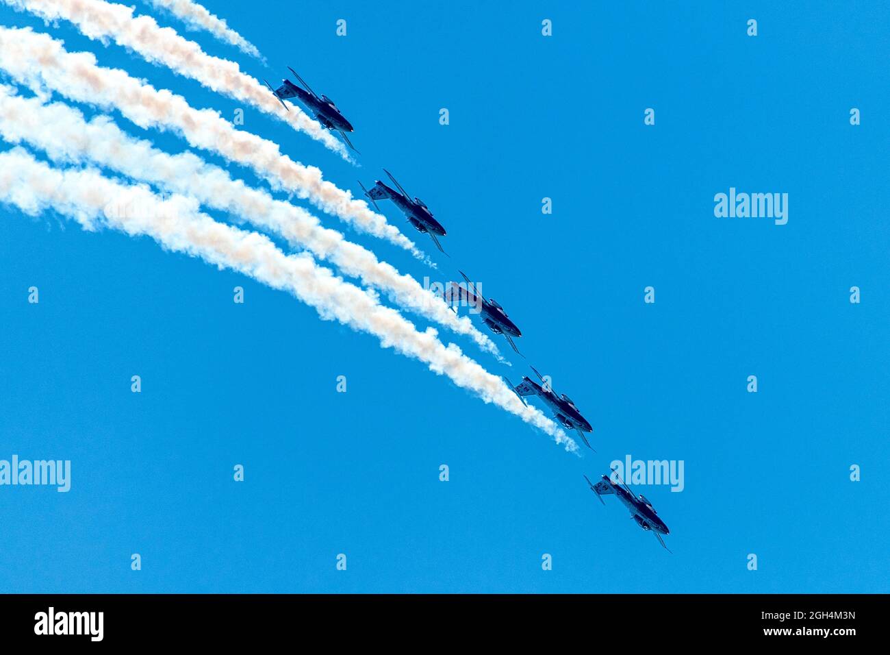 Planes of the The Canadian Forces (CF) Snowbirds, 431 Air Demonstration ...