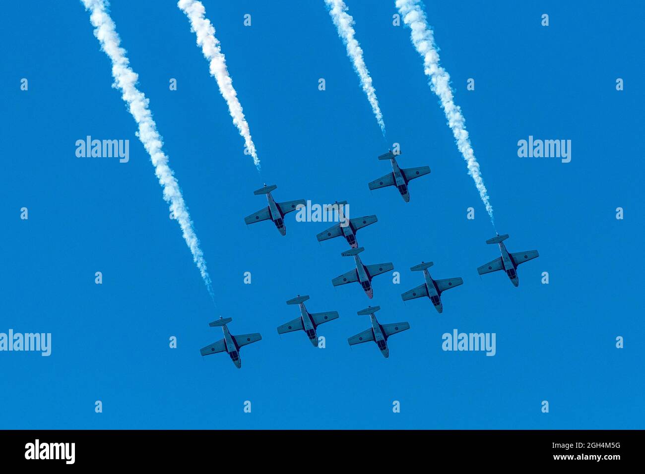 Planes of the The Canadian Forces (CF) Snowbirds, 431 Air Demonstration ...