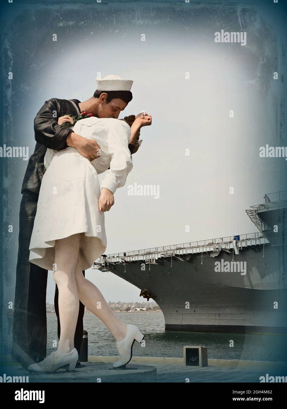 Vintage photo of the Unconditional Surrender, a waterside sculpture ...