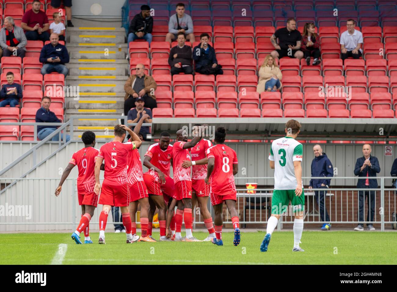 Football stadium fans goal hi-res stock photography and images - Alamy
