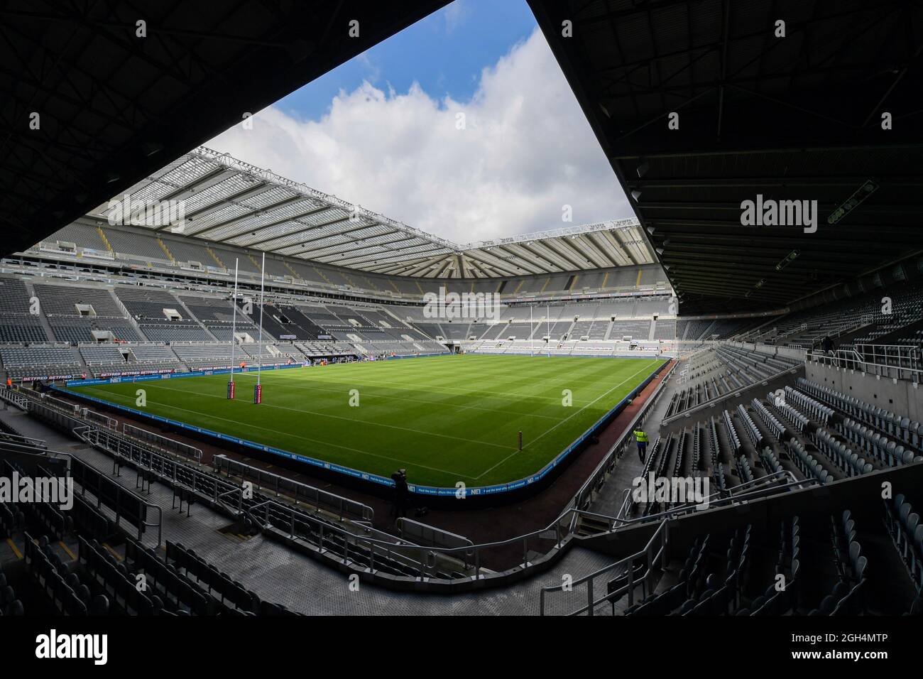 A general view of St James' Park, the home of Newcastle United being ...