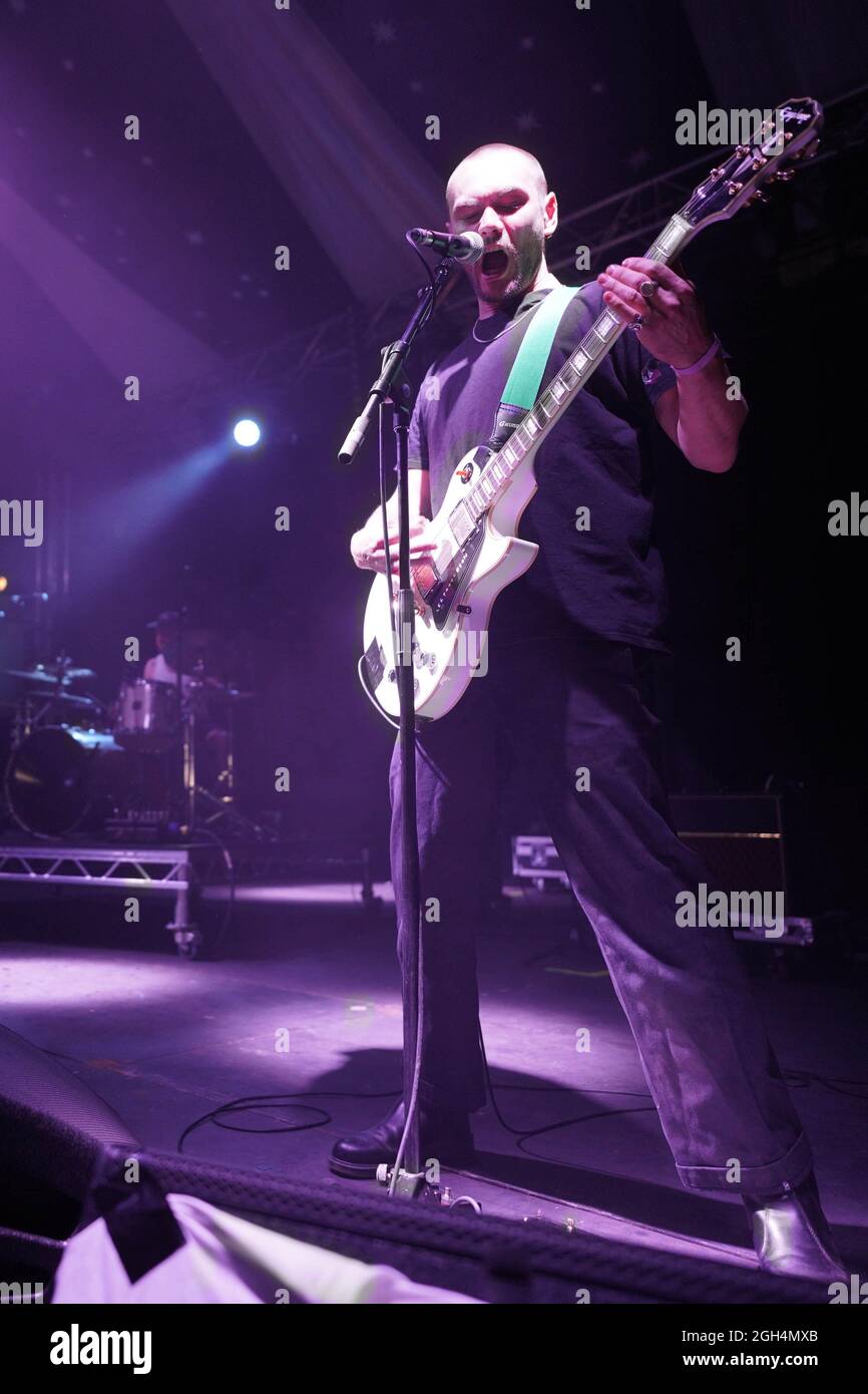 Dorset, UK. September 5th, 2021. Lee Patterson performing at the 2021 ...
