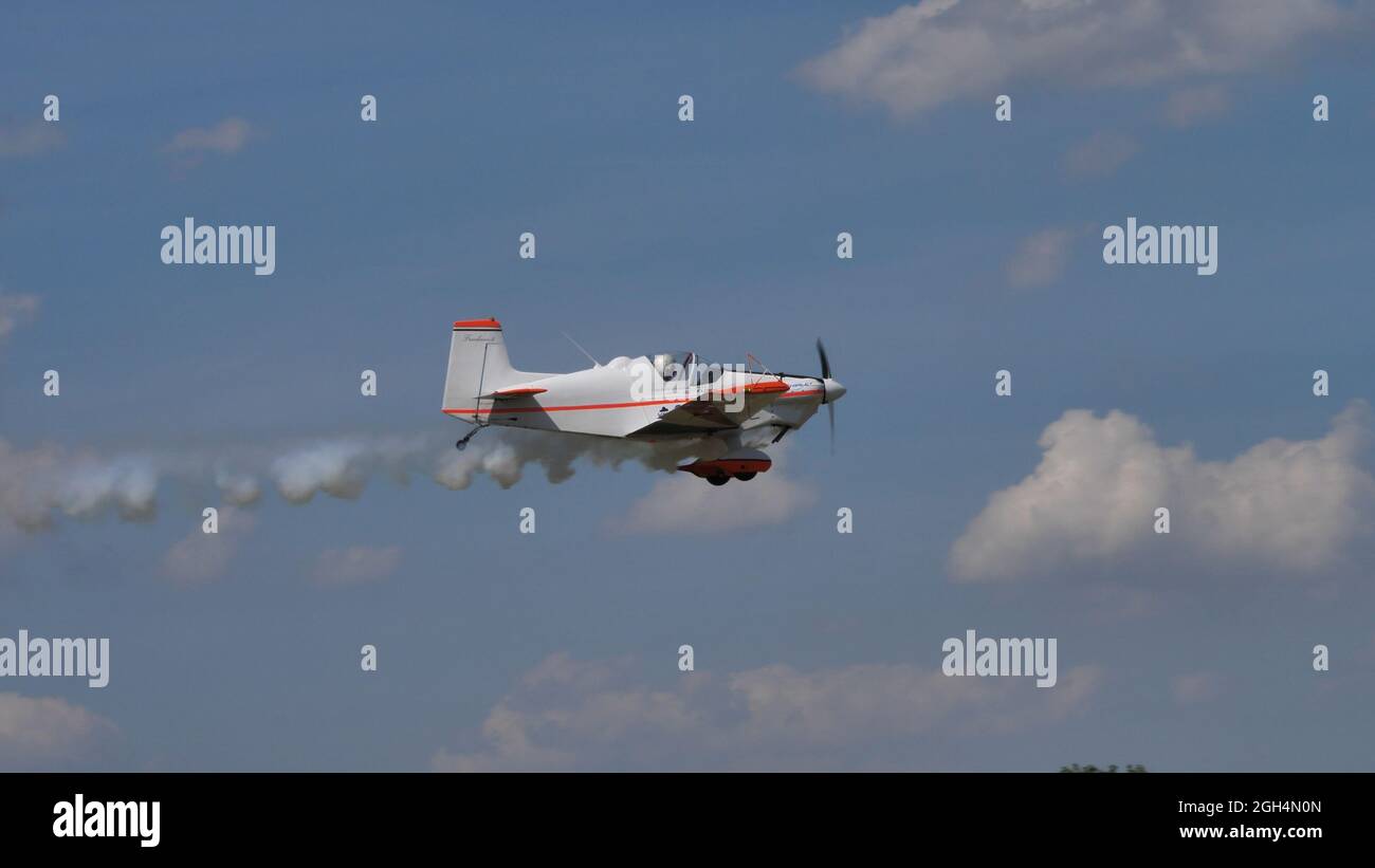 Ferrara Italy JUNE, 27, 2021 Corby CJ-1 Starlet single seat, amateur ...