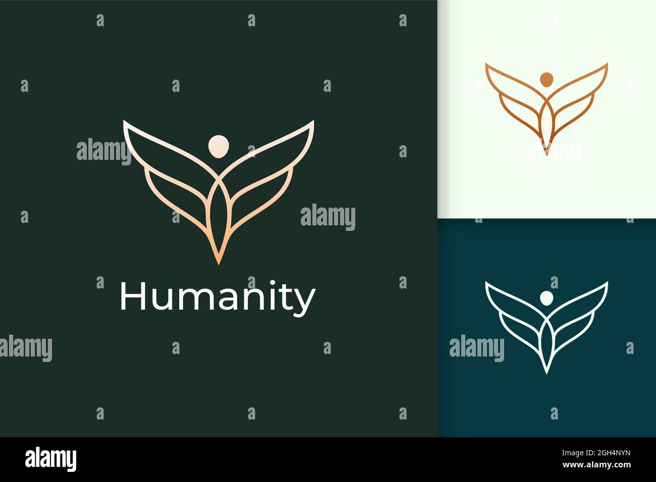 Angel winged butterfly Stock Vector Images - Alamy