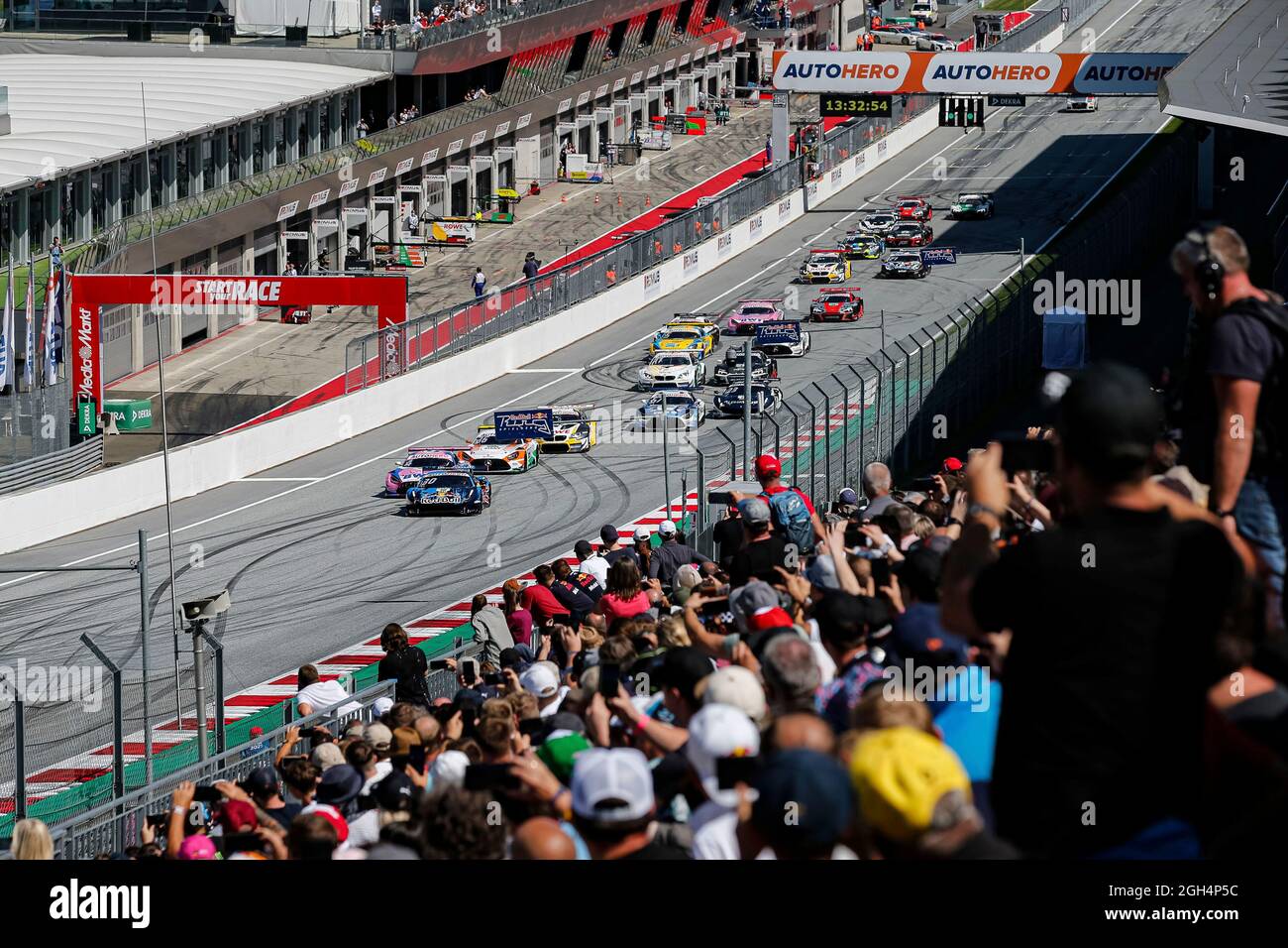 Spielberg: DTM Red Bull Ring 2021, (Photo by Hoch Zwei) Start of the ...
