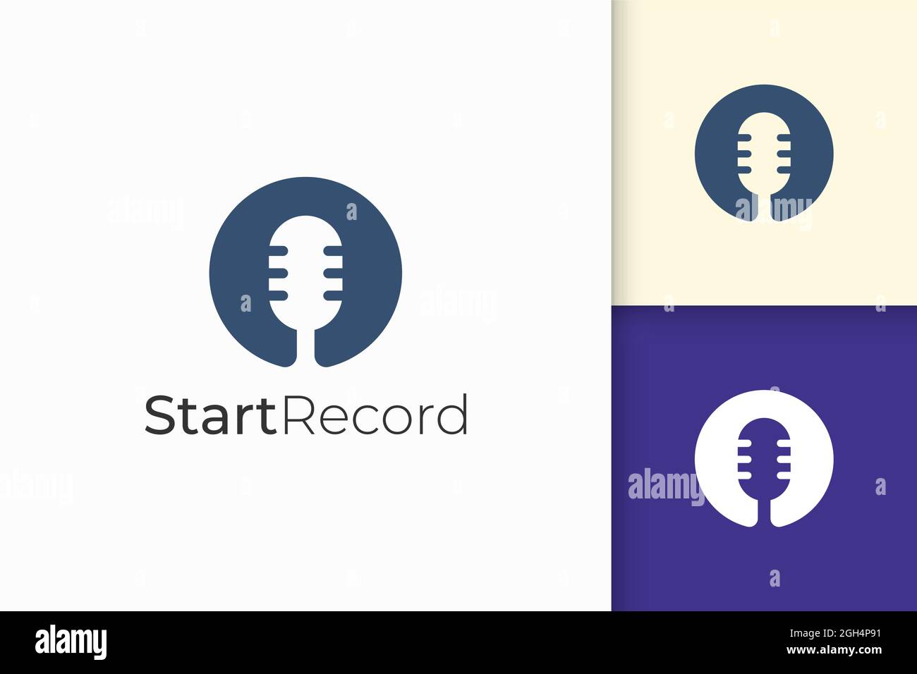 Mic technology logo Stock Vector Images - Alamy