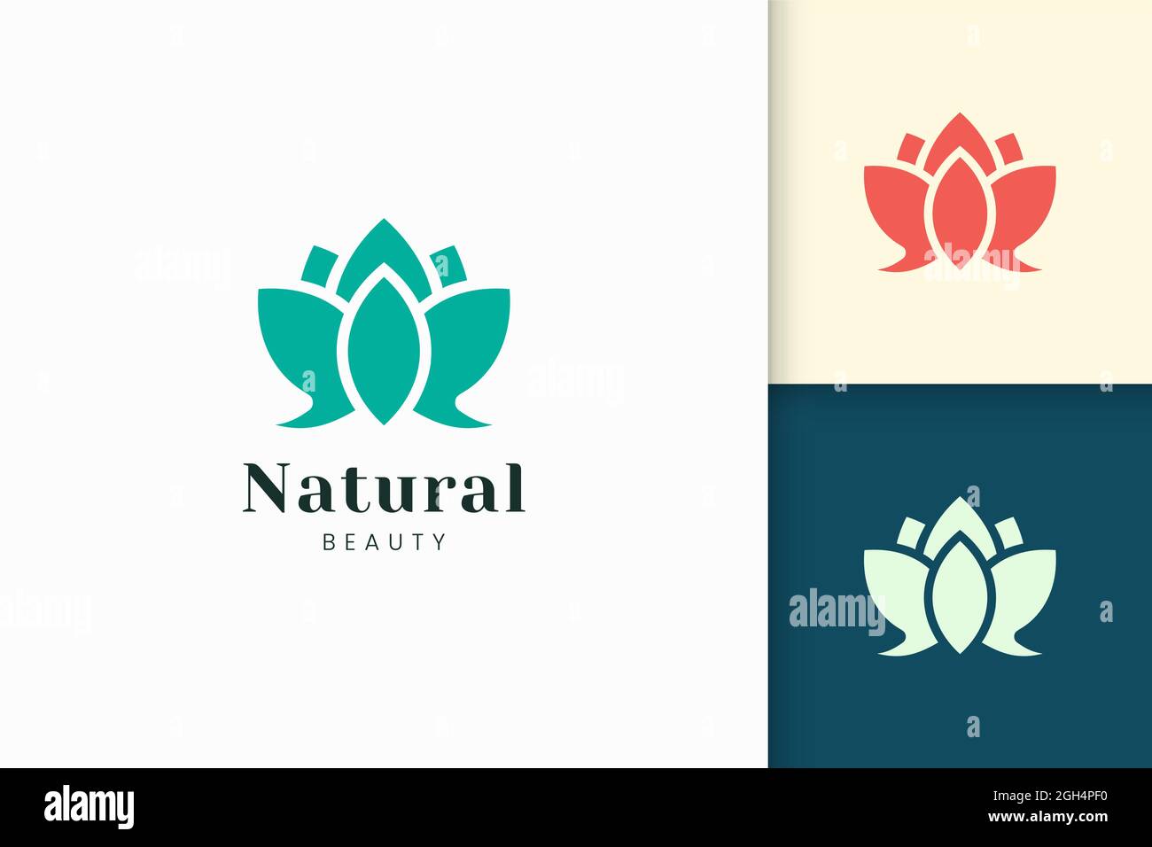 Flower logo represent health and beauty logo in simple abstract shape ... Flower logo represent health and beauty logo in simple abstract shape ...
