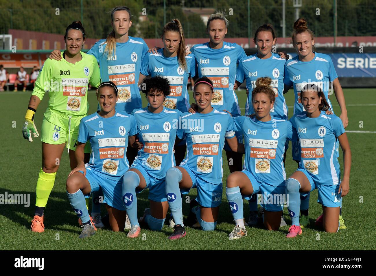 SSD Napoli players pose for a team photo during the Women Serie A 2021/ ...