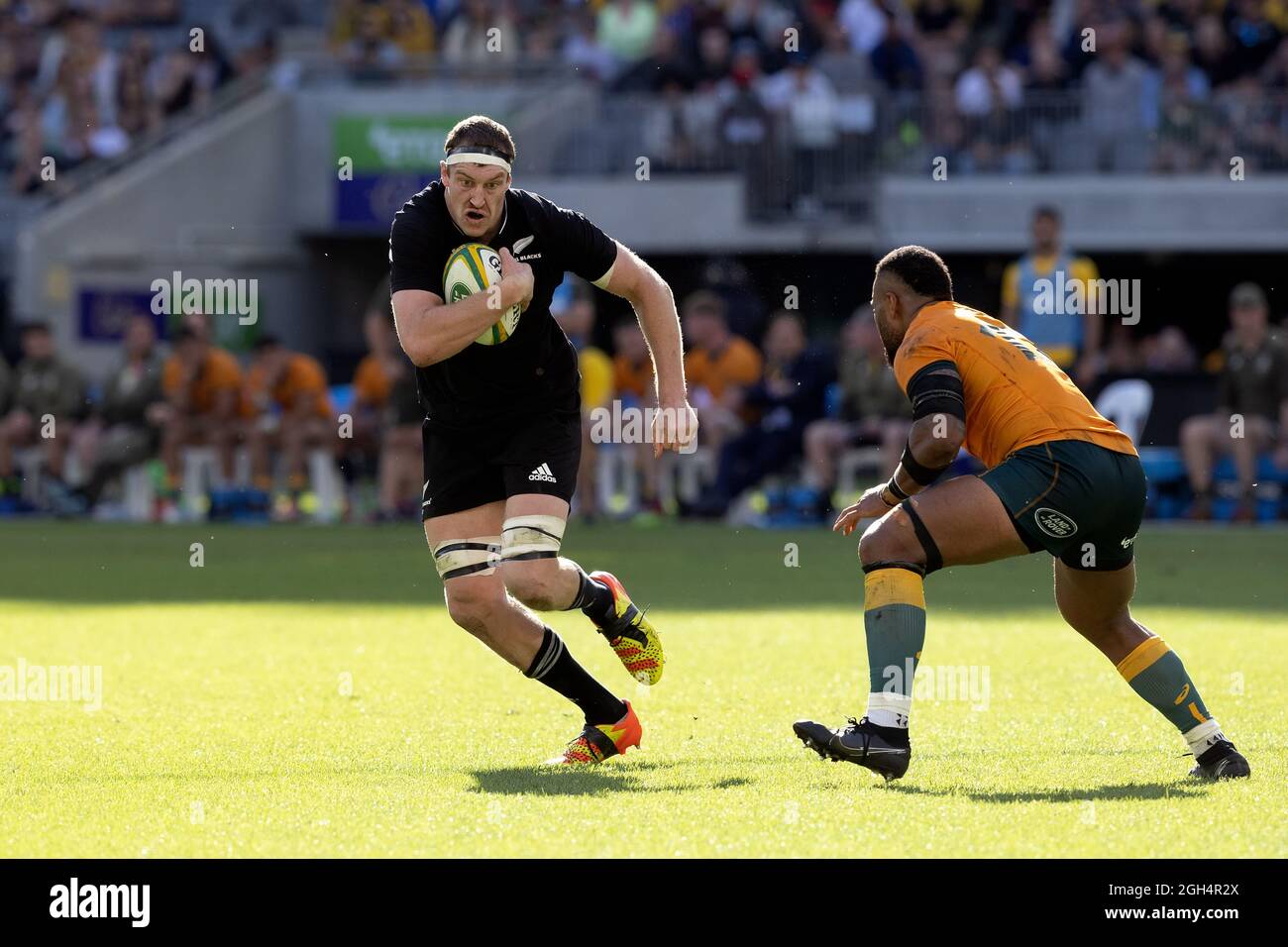 Perth, Australia, 5 September, 2021. Brodie Retallick of the All Blacks ...