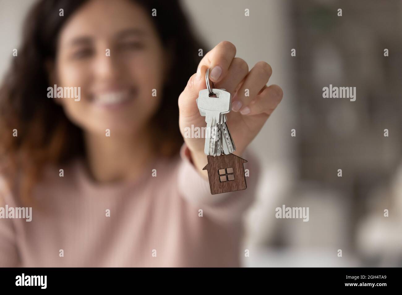 Joyful female buyer on hi-res stock photography and images - Alamy