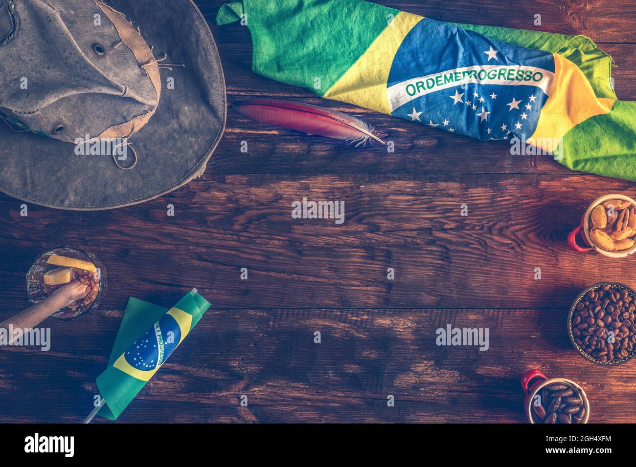 Brazilian symbols with an empty space for your own text, Things ...