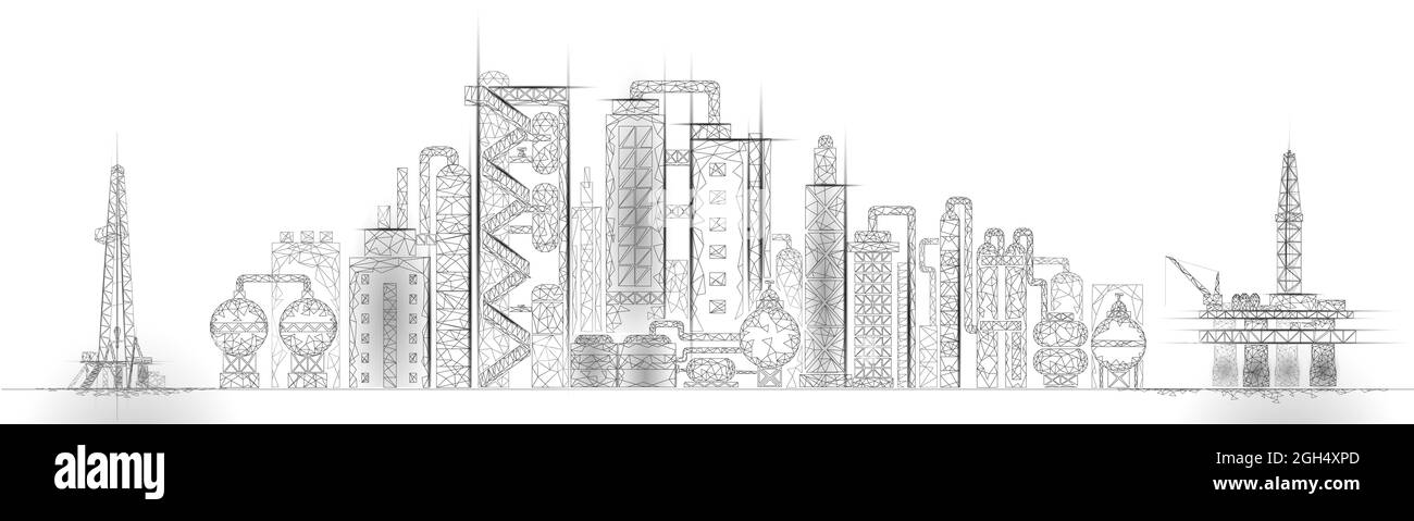 Petrochemical Plant Drawing