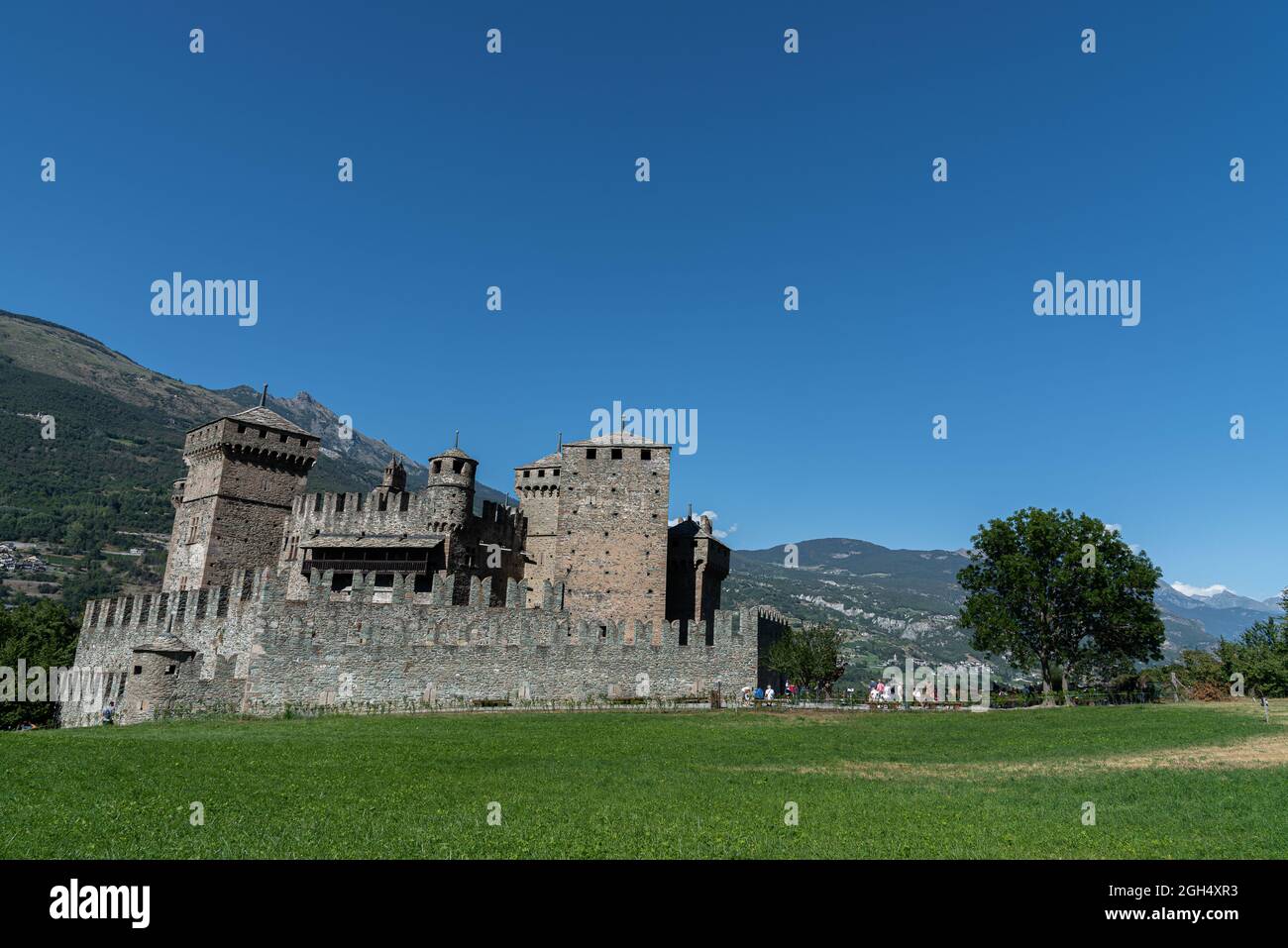 Fenis castle architecture hi-res stock photography and images - Alamy