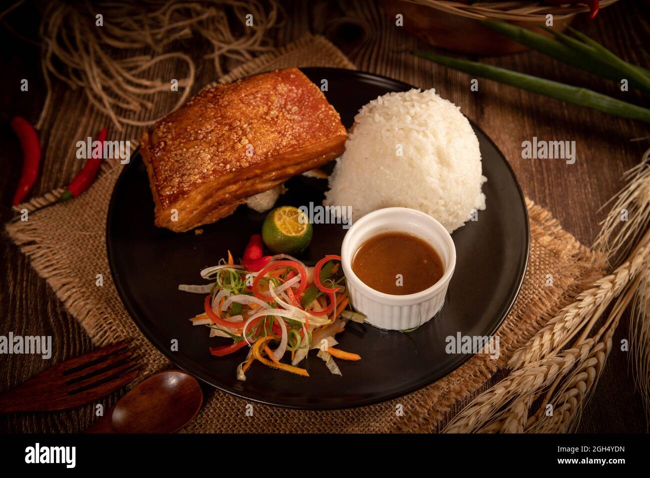 lechon kawali, filipino food Stock Photo - Alamy
