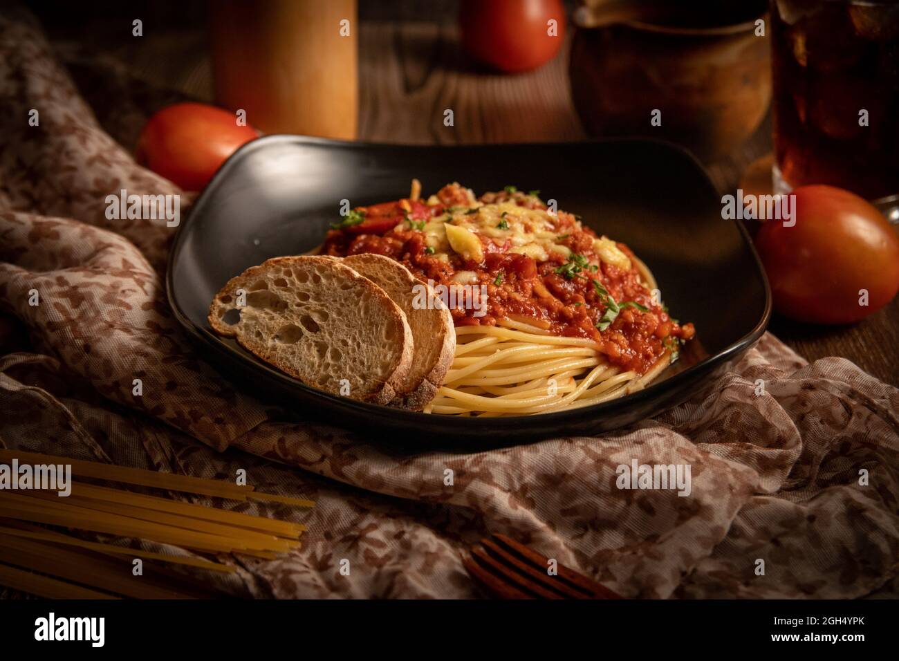 filipino style spaghetti Stock Photo - Alamy