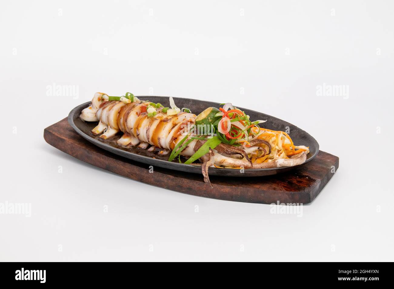 Sizzling grilled squid hi-res stock photography and images - Alamy