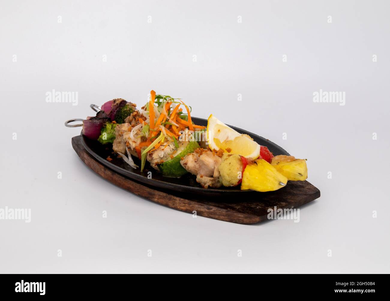 sizzling vegetable kebab Stock Photo - Alamy