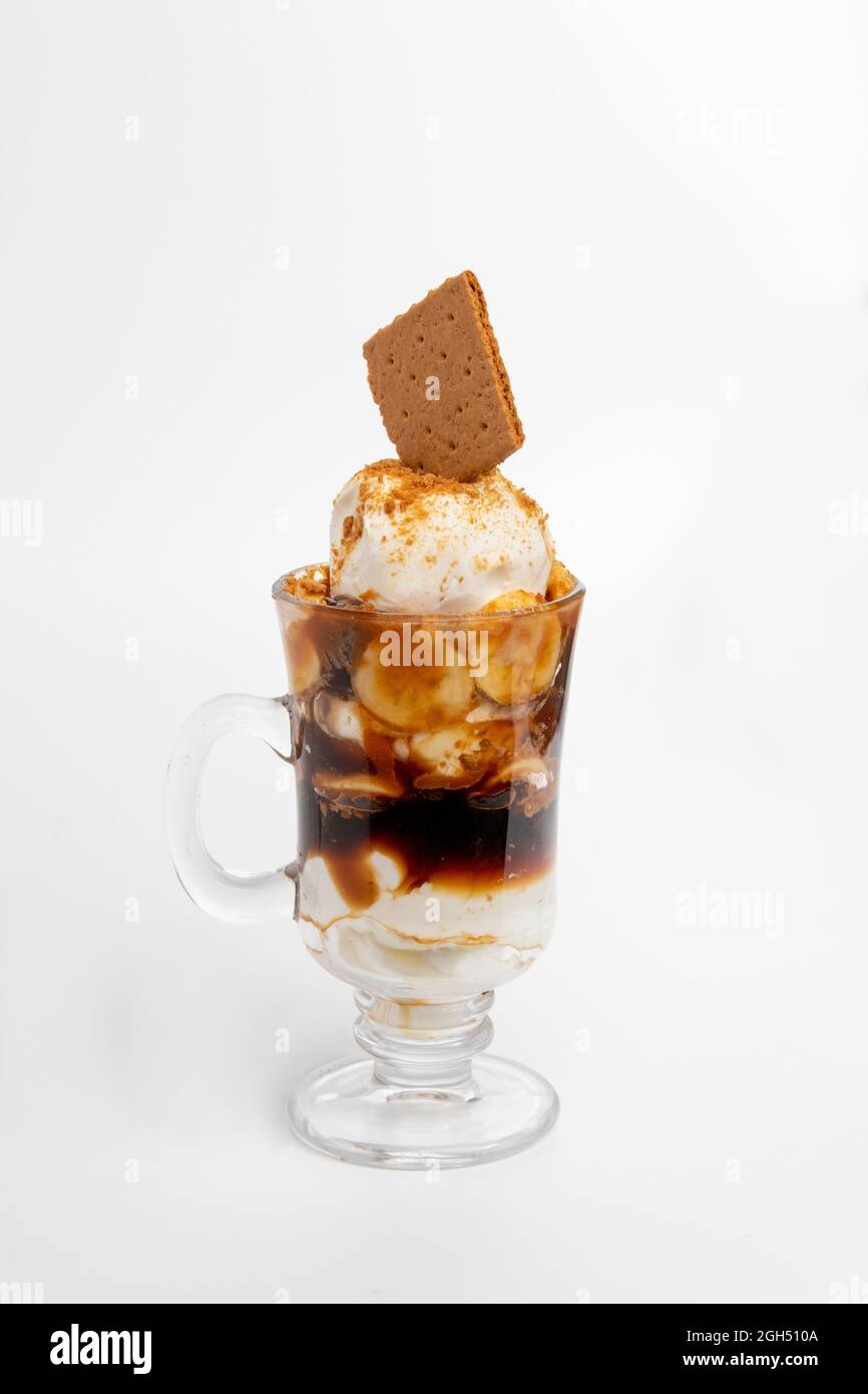 mixed ice cream dessert Stock Photo - Alamy