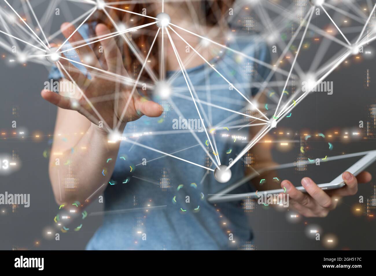 A digital concept of telecommunication network and wireless mobile ...