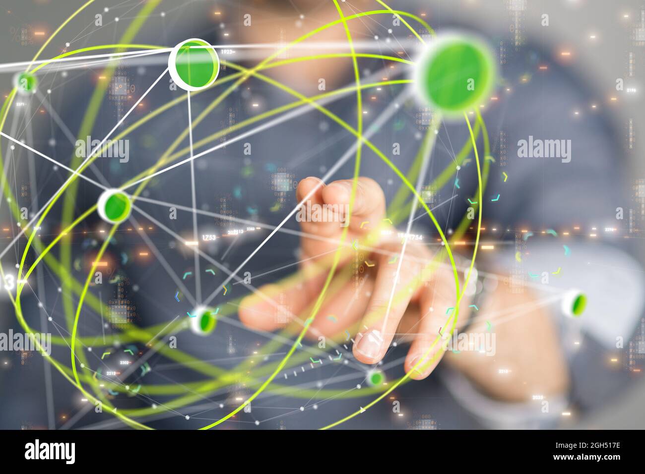 A digital concept of telecommunication network and wireless mobile ...