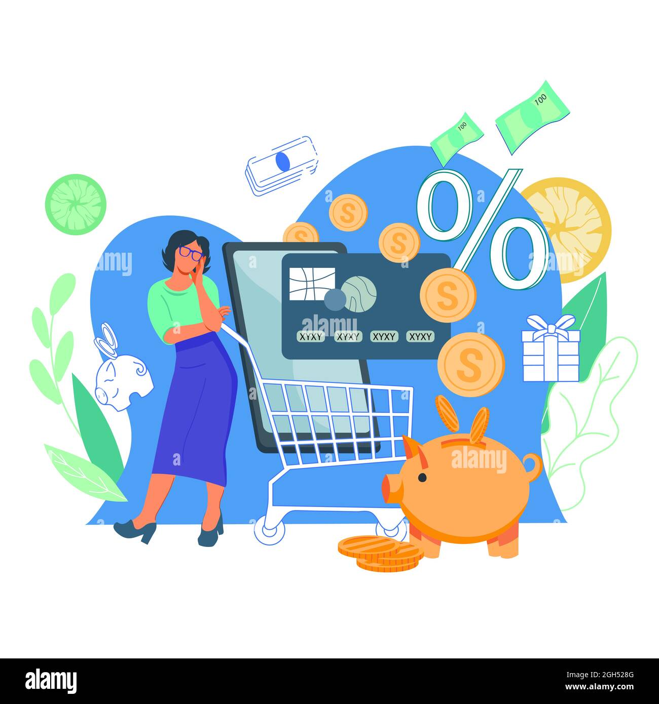 Savings on online purchases and cashback concept. Customers reward and ...