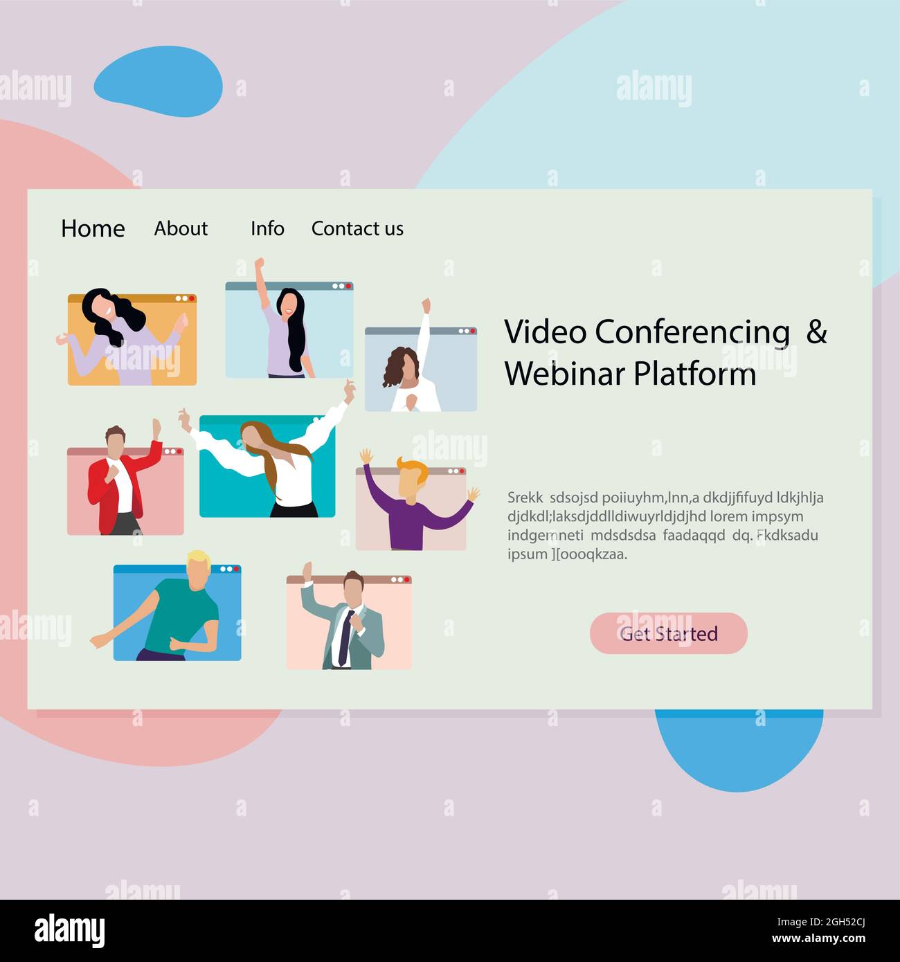 Video conferencing and webinar platform for work study and friendly ...