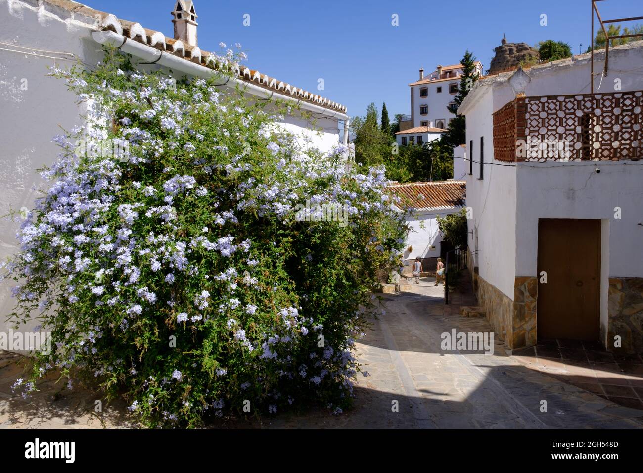 The mountain top pueblo of Comares in the Axarquia region of Andalucía ...