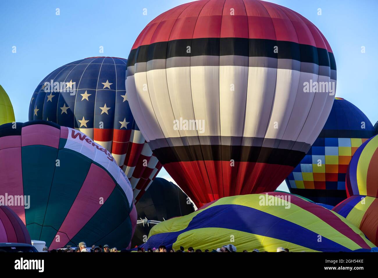 Colorful hot air balloons, Albuquerque International Balloon Fiesta ...