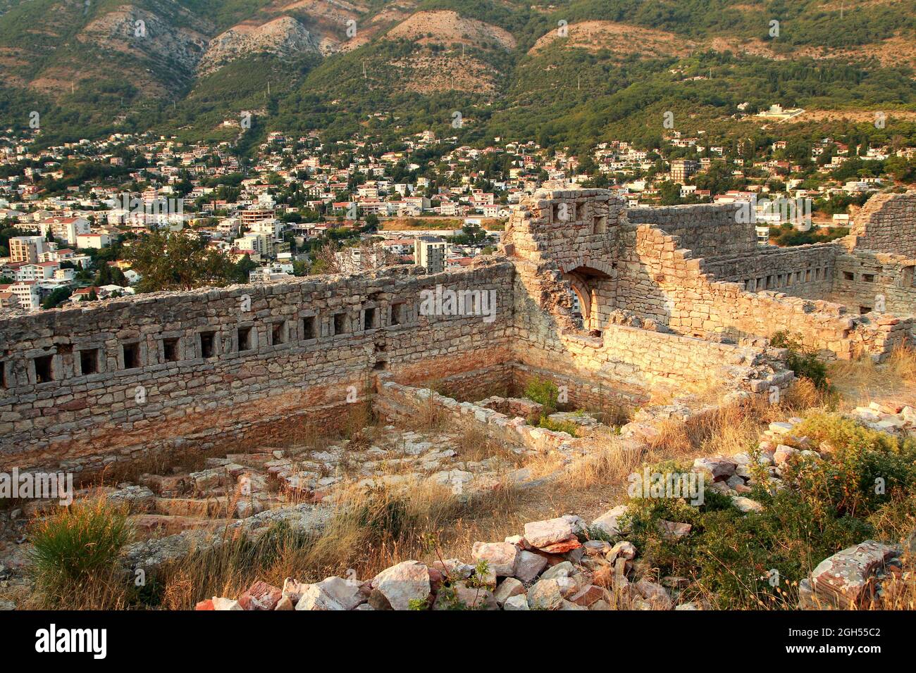 Tabija fortress in Sutomore, Bar, Montenegro Stock Photo - Alamy