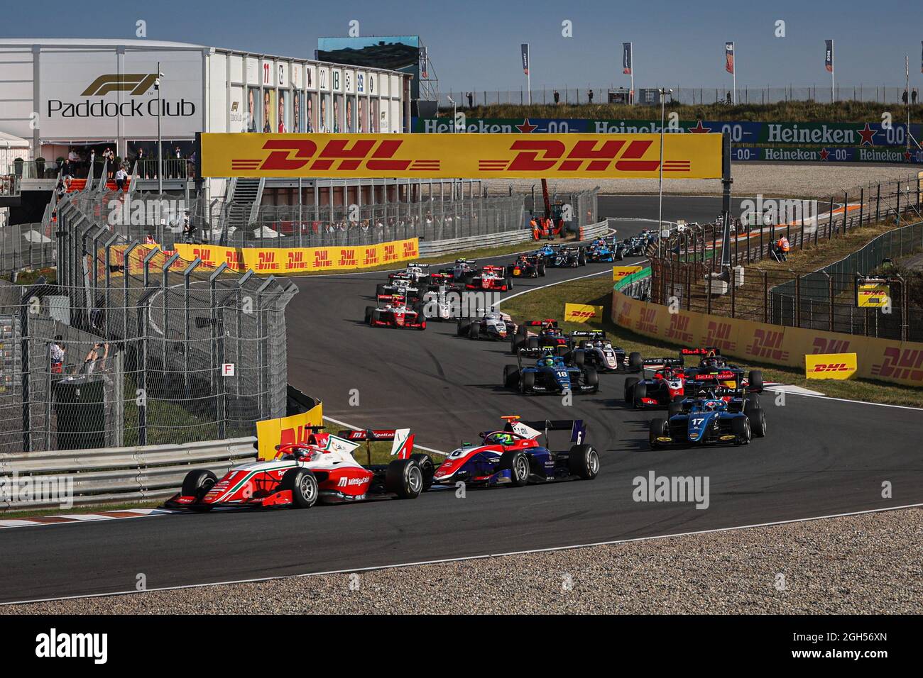 Start of the race, 01 Hauger Dennis (nor), Prema Racing, Dallara F3, 06 ...