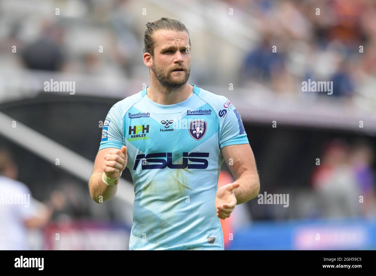 Liam Kay (5) of Wakefield Trinity in action during the game Stock Photo ...