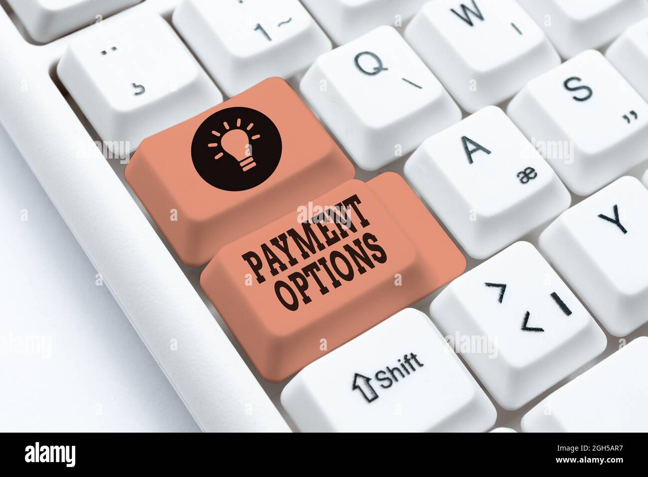Text showing inspiration Payment Options. Concept meaning ways that a ...