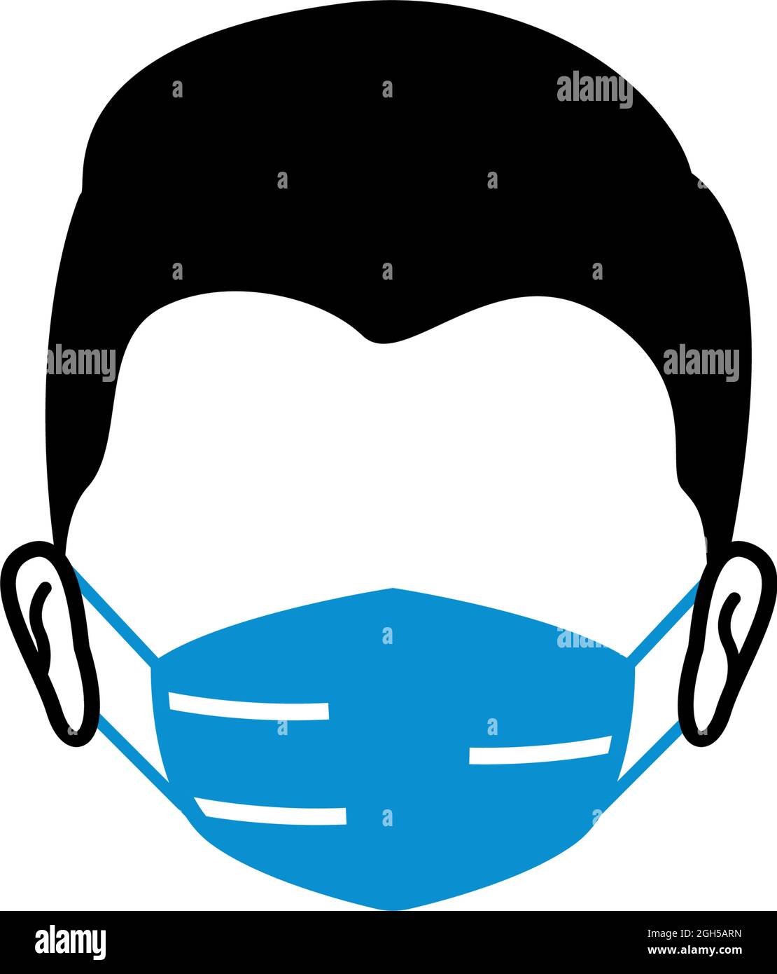 Male with mask Stock Vector Images - Alamy