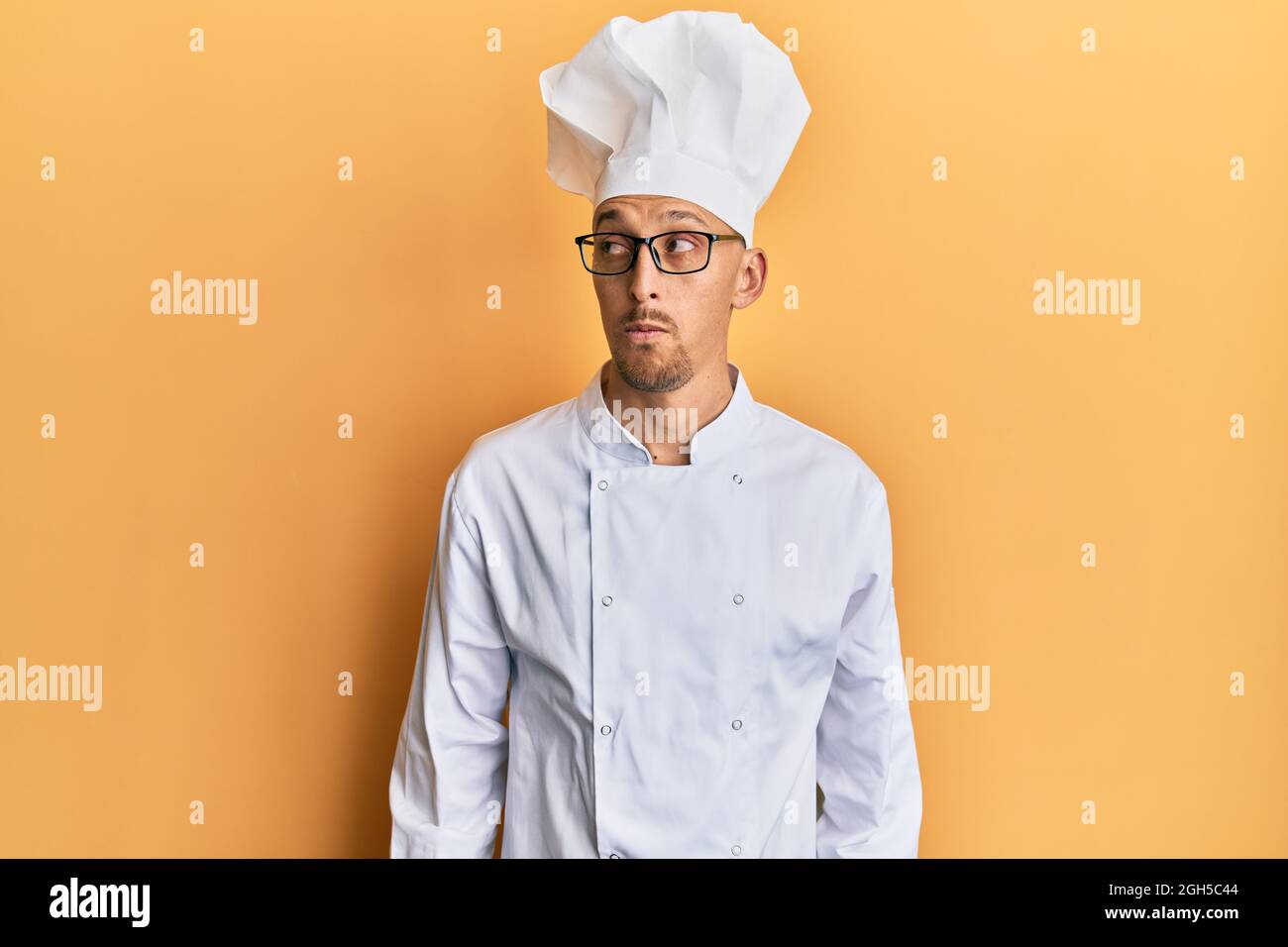 Bald chef head hi-res stock photography and images - Alamy