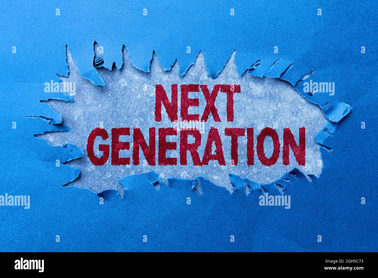 Sign displaying Next Generation. Business idea product that has been ...