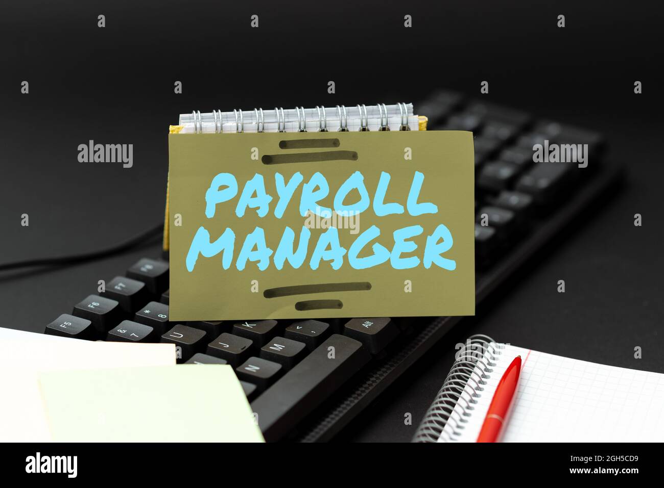 Inspiration showing sign Payroll Manager. Concept meaning Maintains ...