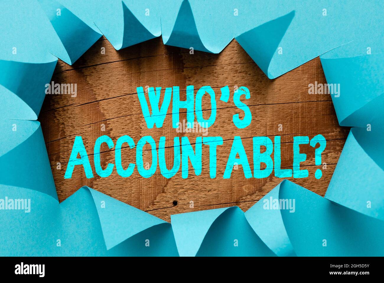 Conceptual display Who S Accountable. Word Written on answerable for ...