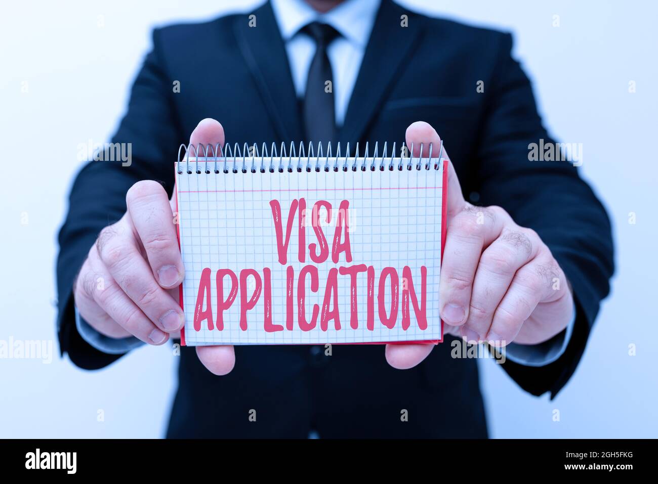 Hand writing sign Visa Application. Business approach an process of ...
