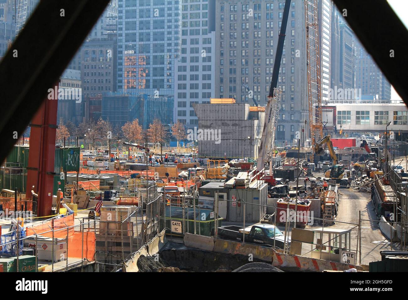 New York, USA - November 22, 2010: The World Trade Center site being ...