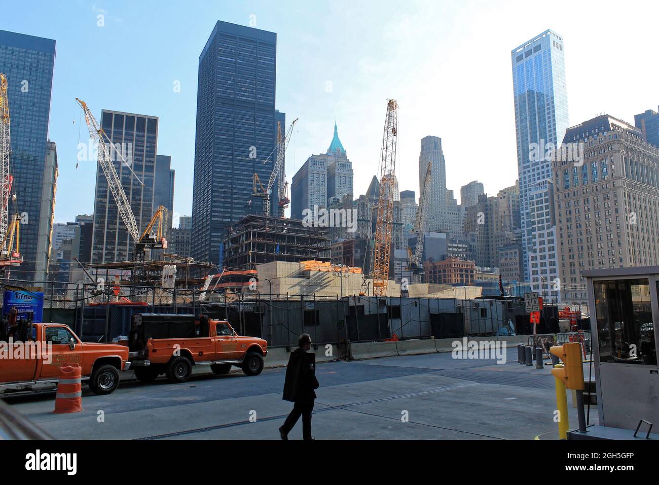 New York, USA - November 22, 2010: The World Trade Center site being ...