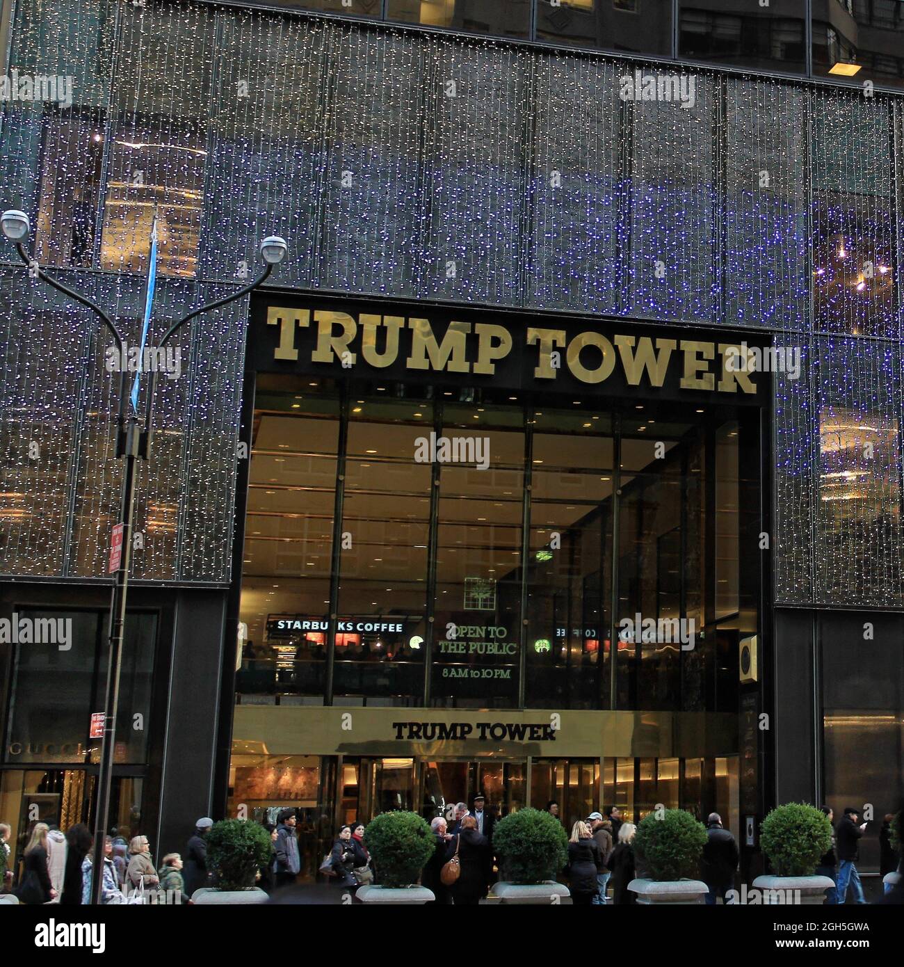 New York, USA - November 21, 2010: Trump Tower in NYC at night Stock ...