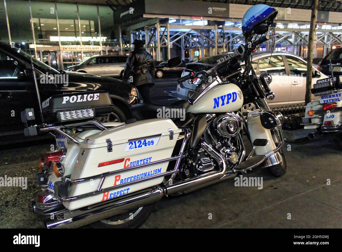 New York, USA - November 22, 2010: Police motorcycles of the New York ...